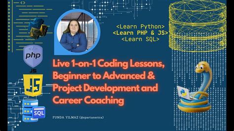 Learn Python Php Javascript And Sql 1 On 1 Live Coding Lessons Youtube