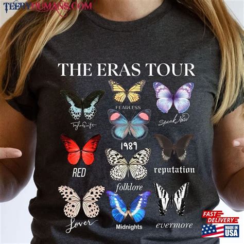 The Eras Tour Butterfly Vintage Shirt Taylors Version T Shirt Hoodie
