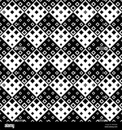 Seamless Diagonal Square Pattern Background Black And White Abstract