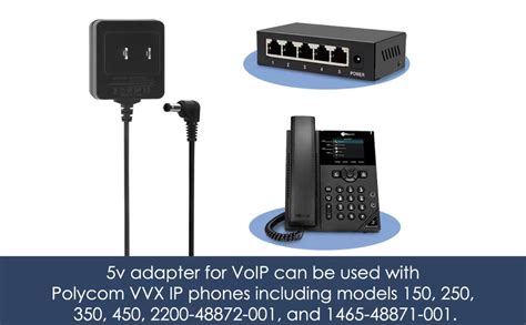 For Polycom Power Supply 5v Compatibility With Polycom Vvx150 250 350 450 Office