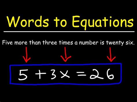 translating words into algebraic expressions step by step