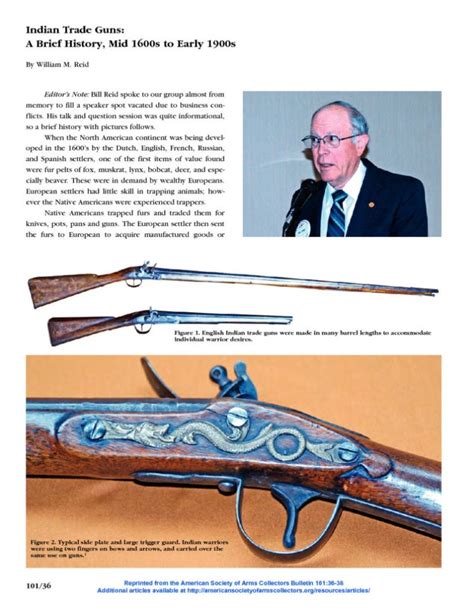 Indian Trade Guns A Brief History Mid 1600s To Early 1900s American