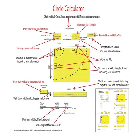 Circle Calculator Etsy