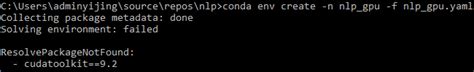 Bug Cannot Set Up Nlpgpu Environment · Issue 183 · Microsoftnlp Recipes · Github
