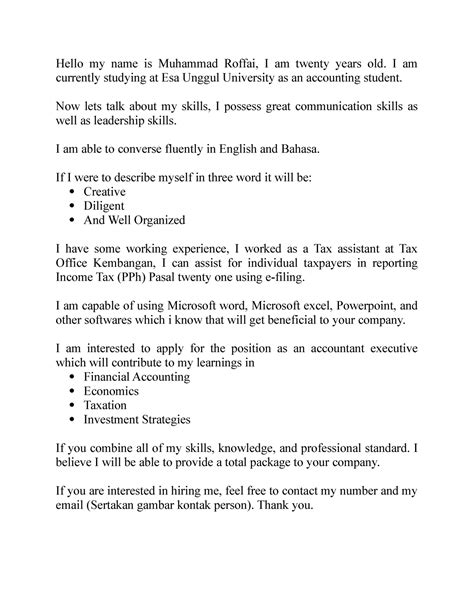 Video Cv Script Anu Hello My Name Is Muhammad Roffai I Am Twenty