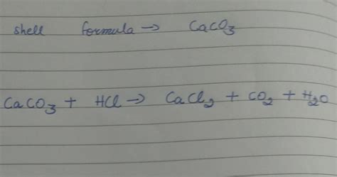 Egg Shells Dropped In Hydrochloric Acid Reaction With Chemical Equation