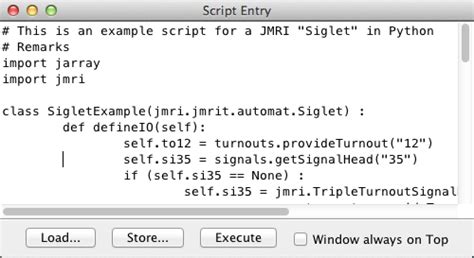 JMRI Getting Started With Scripting