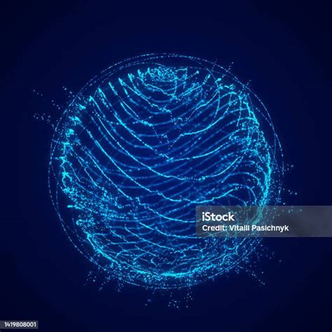 사이버 공간에서 입자의 구체 지구 에너지 에너지의 충동 동적 흐름 미래 지향적 인 기술 스타일 3d 렌더링 3차원 형태에 대한 스톡 사진 및 기타 이미지 Istock