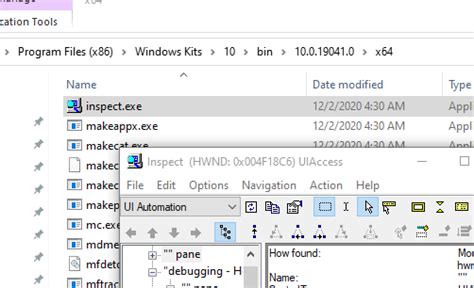 Debugging How To Install The Inspect Tool On Windows 10 Stack Overflow