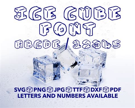 Ice Cube Font Frozen Ice Font Hi Res Stock Photography And Images