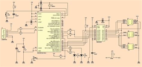 AVR ISP MKII Programmer Circuit Electronics Projects Circuits