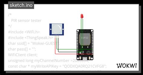 Pir Wokwi Esp32 Stm32 Arduino Simulator