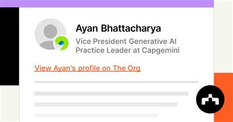 Ayan Bhattacharya Vice President Generative Ai Practice Leader At Capgemini The Org