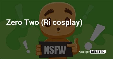 Zero Two Ri Cosplay Пикабу