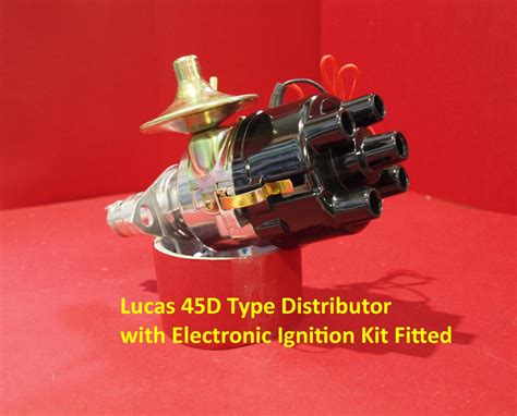 Powerspark Lucas 45d4 Type Distributor With Electronic Ignition Kit And Vacuum Advance Unit D4