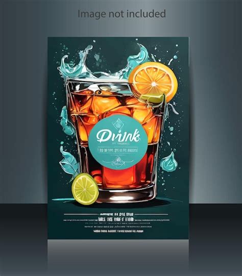 Premium Vector Drink Flyer Design
