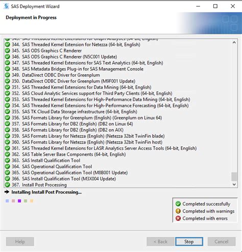 Sas Deployment Wizard Stuck At Install Post Processing Sas Support
