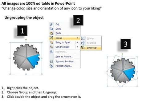 PowerPoint Layout Leadership Gears Process Ppt Slide