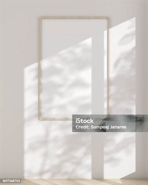 인테리어 거실 디자인 현대적인 미니멀리스트 스타일의 포스터 액자 모형 흰 벽과 자연 채광 3d 렌더링 0명에 대한 스톡 사진 및 기타 이미지 Istock