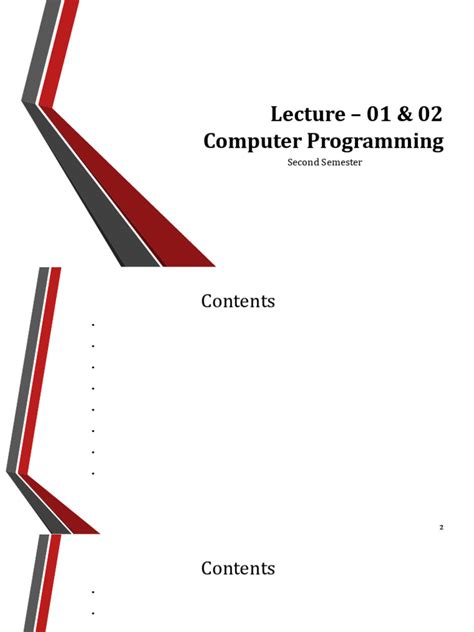 Programming Lecture 01 Pdf Computer Programming Programming Language