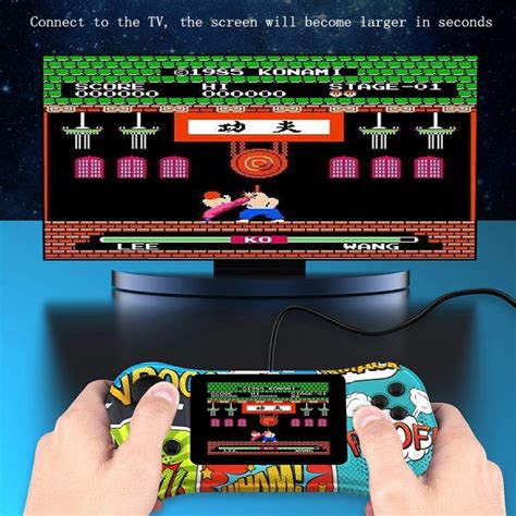 핸드 헬드 게임 콘솔 아케이드 향수 복고풍 휴대용 단일 국민 조수