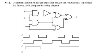 Solved Determine A Simplified Boolean Expression For X In