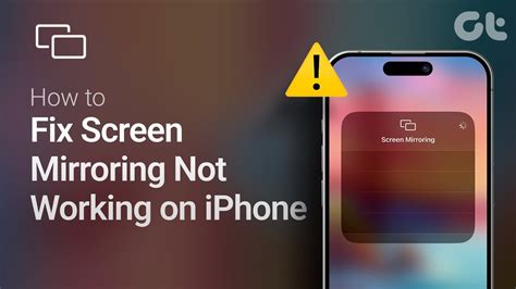 How To Fix Screen Mirroring Or Airplay Not Working On Iphone Youtube