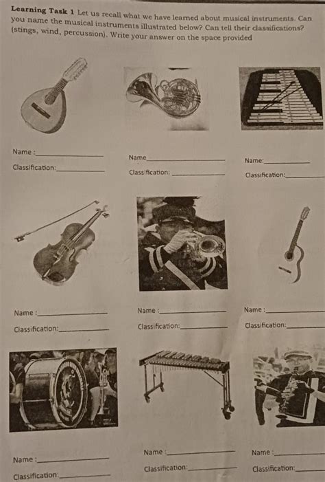 Learning Task 1 Let Us Recall What We Have Learned About Musical