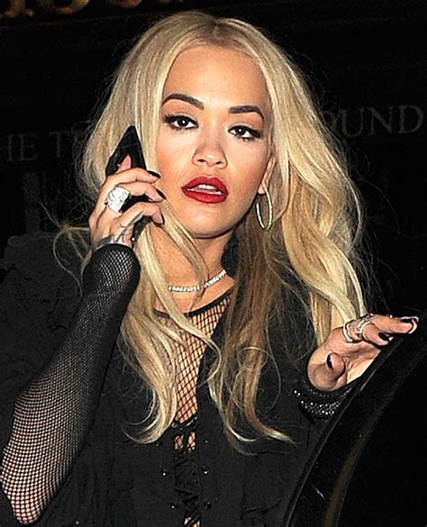 Rita Ora In Stuart Weitzman Alllegs Boots With Thigh Skimming Dress