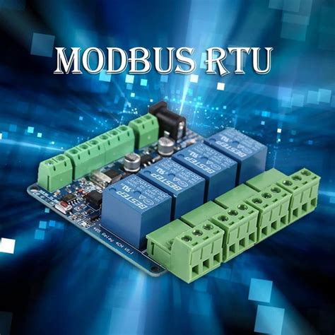 Modbus Rtu 4 Way 12v Relay Module Switch 4 Way Relay Output Rs485