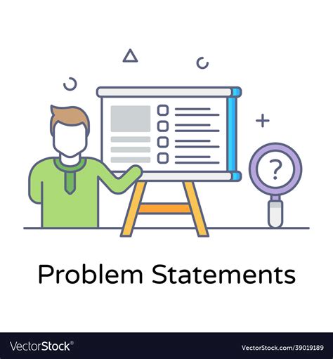 Problem Statement Royalty Free Vector Image Vectorstock