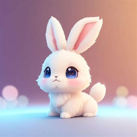 Premium Photo Tiny Cute Bunny Rabbit Illustration
