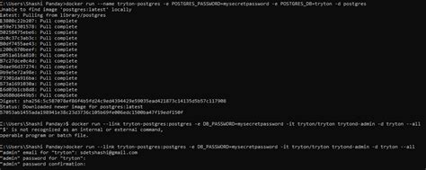 how to connect database with tryton server system administrator