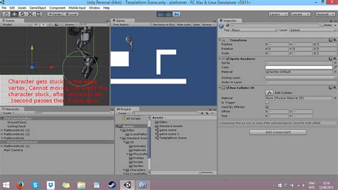 2d character stuck after removal sideanglevariance to surfaceark