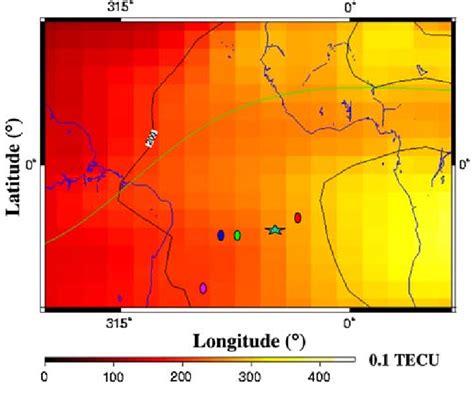 Vtec Values And Colocated Vertical Electron Density Profiles For The