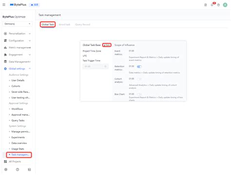 Task Management Byteplus Data Intelligence Byteplus