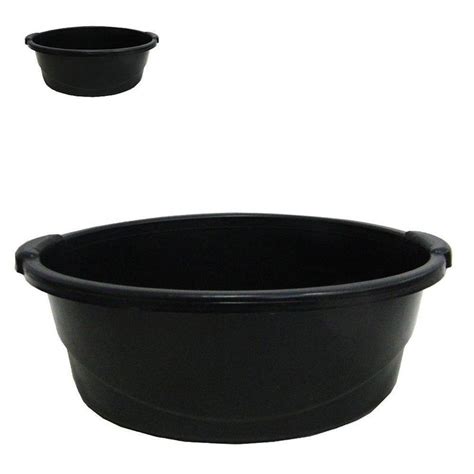 Bacia Plástica Preta Redonda Com Alça 3 Litros Fmsp Bacia