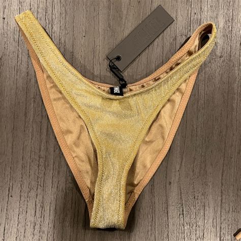 Triangl Swimwear Swim Triangl Gold Sparkle Bottom Poshmark
