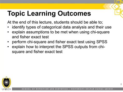 6 Categorical Data Analysis Chi Square Fisher Exact Test PPT