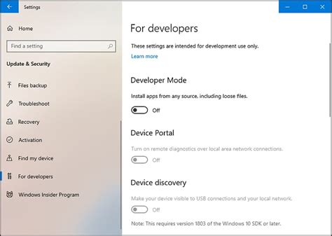 how to disable developer mode windows ninjaone
