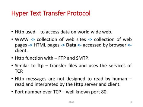 Application Layer And Protocols Ppt
