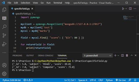 Mongodb Return Specific Fields
