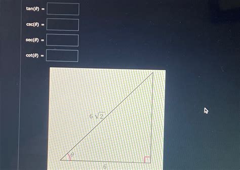 Solved Tan θ Csc θ Sec θ Cot θ