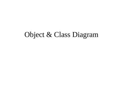 Ppt Object Class Diagram Powerpoint Presentation
