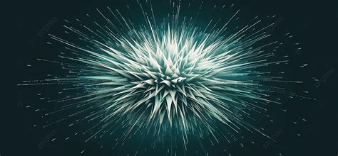 Abstract Representation Of Dynamic Energy With Sharp Spiky Forms Radiating Outward Background