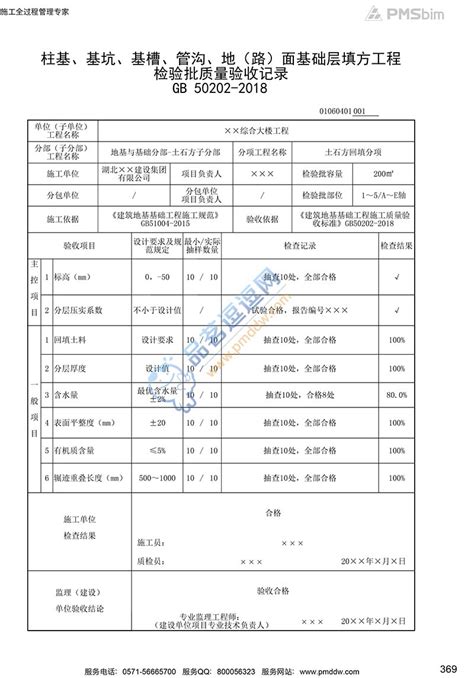 【土石方回填】01060401柱基、基坑、基槽、管沟、地（路）面基础层填方工程检验批质量验收记录品茗逗逗网品茗施工软件服务平台