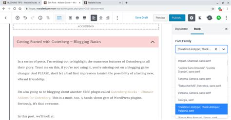 How To Create And Add A Drop Down Accordion Menu To Blog Posts And Pages In Wordpress Natalie