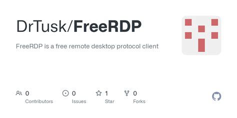 Github Drtuskfreerdp Freerdp Is A Free Remote Desktop Protocol Client