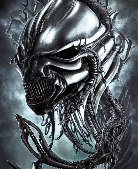 Queen Xenomorph Drawing
