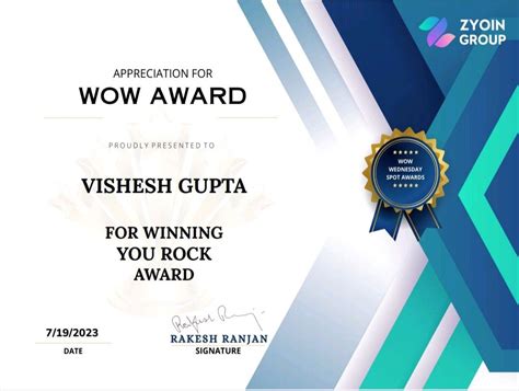 vishesh gupta on linkedin felt truly happy for this award thank you